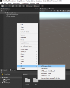 Create an AR app using AR Foundation in Unity - Faramira