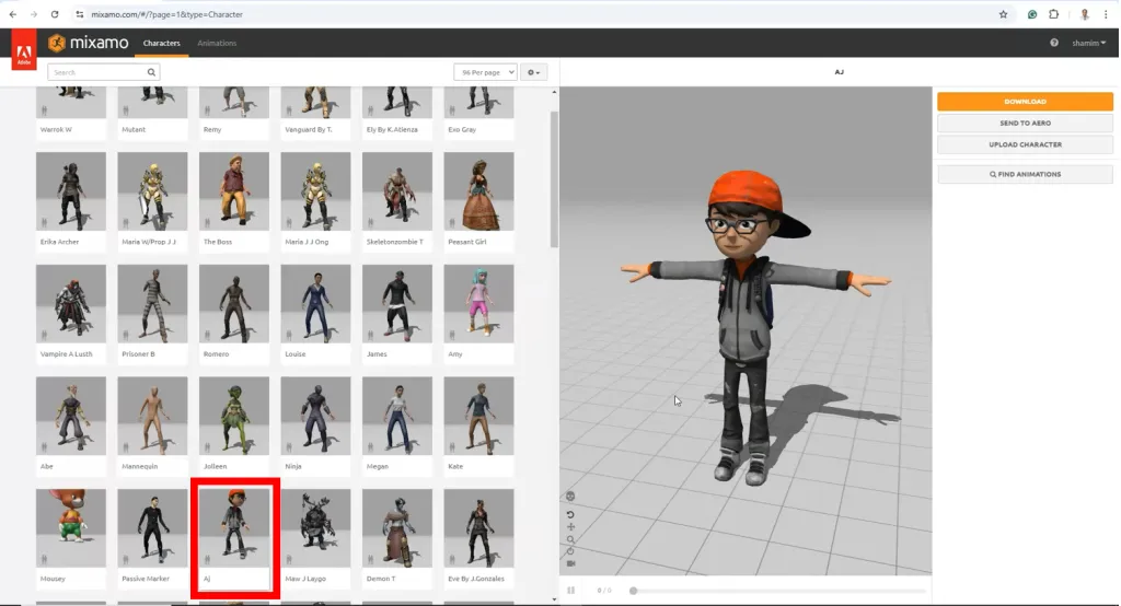 Importing and Animating 3D Models from Mixamo in Unity - Faramira
