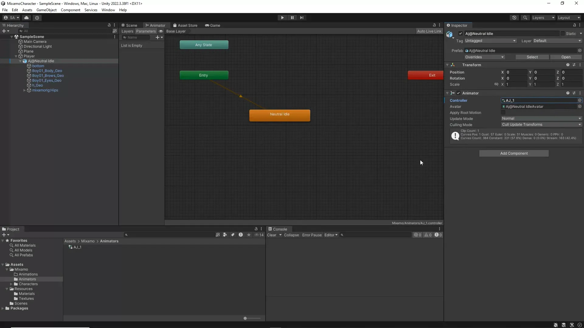 Importing And Animating 3d Models From Mixamo In Unity Faramira
