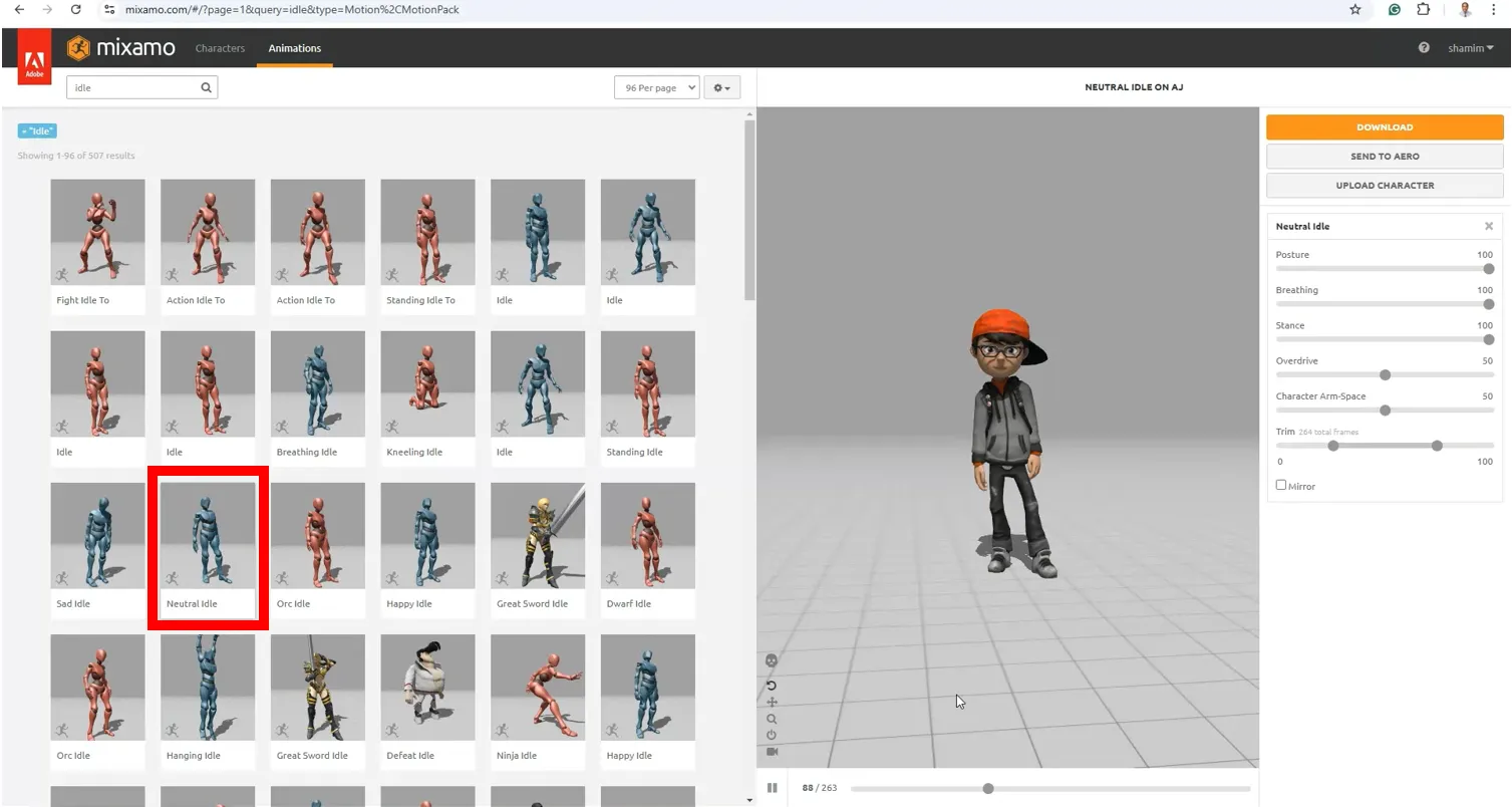 Importing and Animating 3D Models from Mixamo in Unity - Faramira